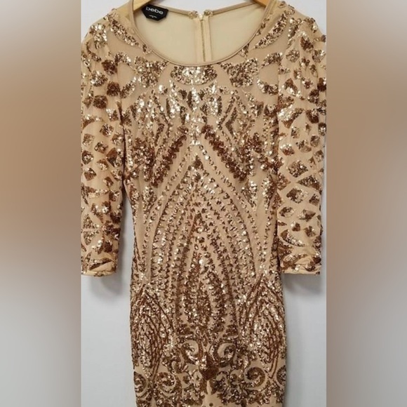 bebe | Dresses | Beautiful Bebe Sequence Dress | Poshmark
